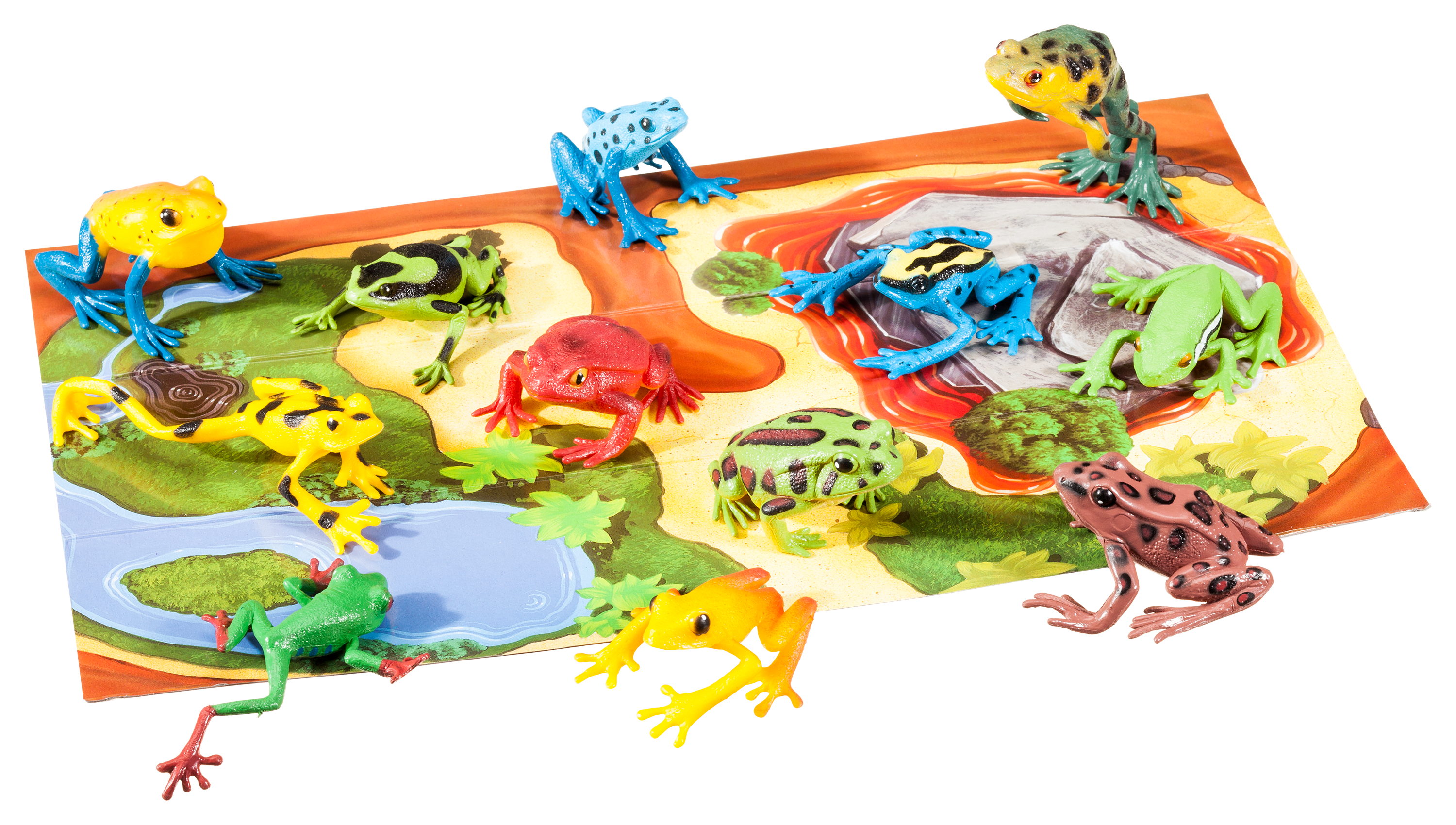 Wild Republic Nature Tube of Frog Figurines with Playmat | Bass Pro Shops